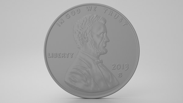 3D penny coin pbr - TurboSquid 1680462