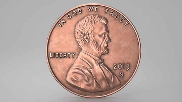3D penny coin pbr - TurboSquid 1680462