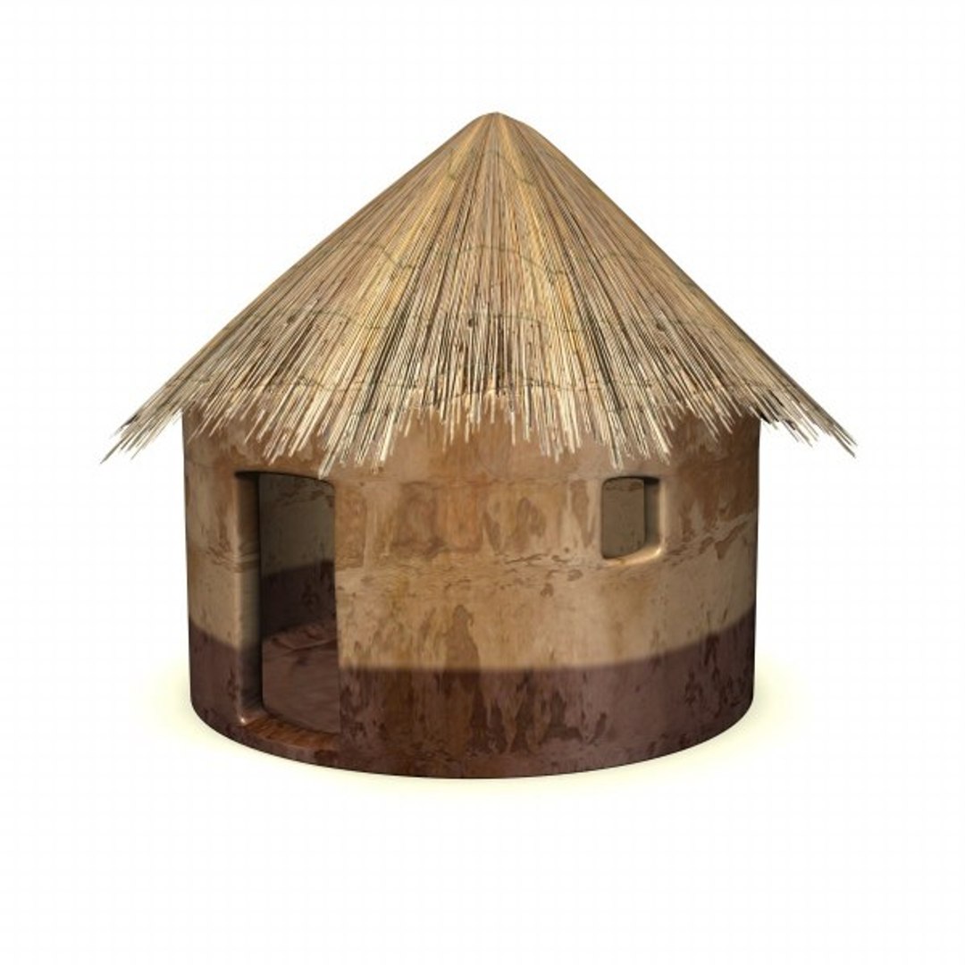 3d African Buildings