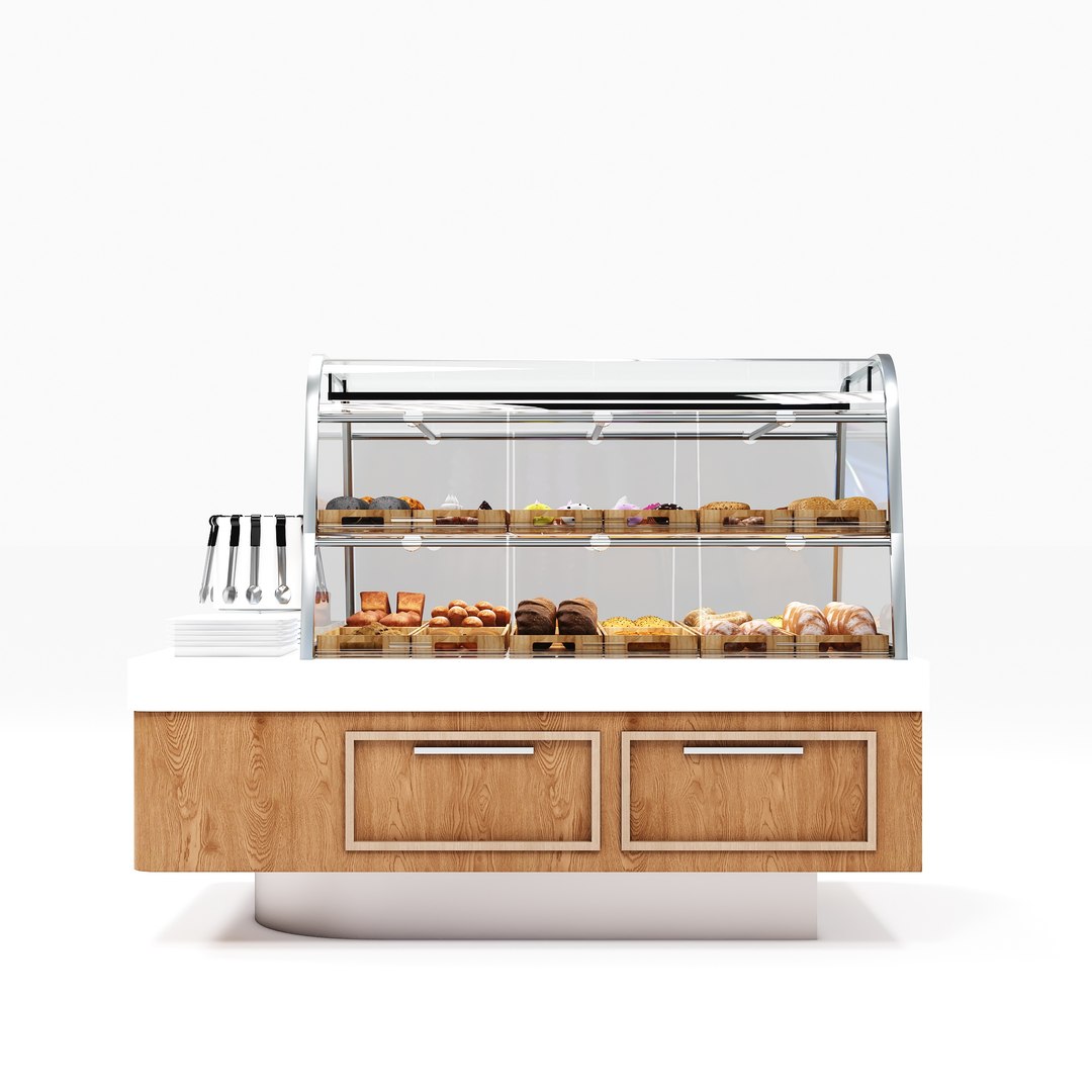 Bakery Display BD01 3D Model - TurboSquid 2528084