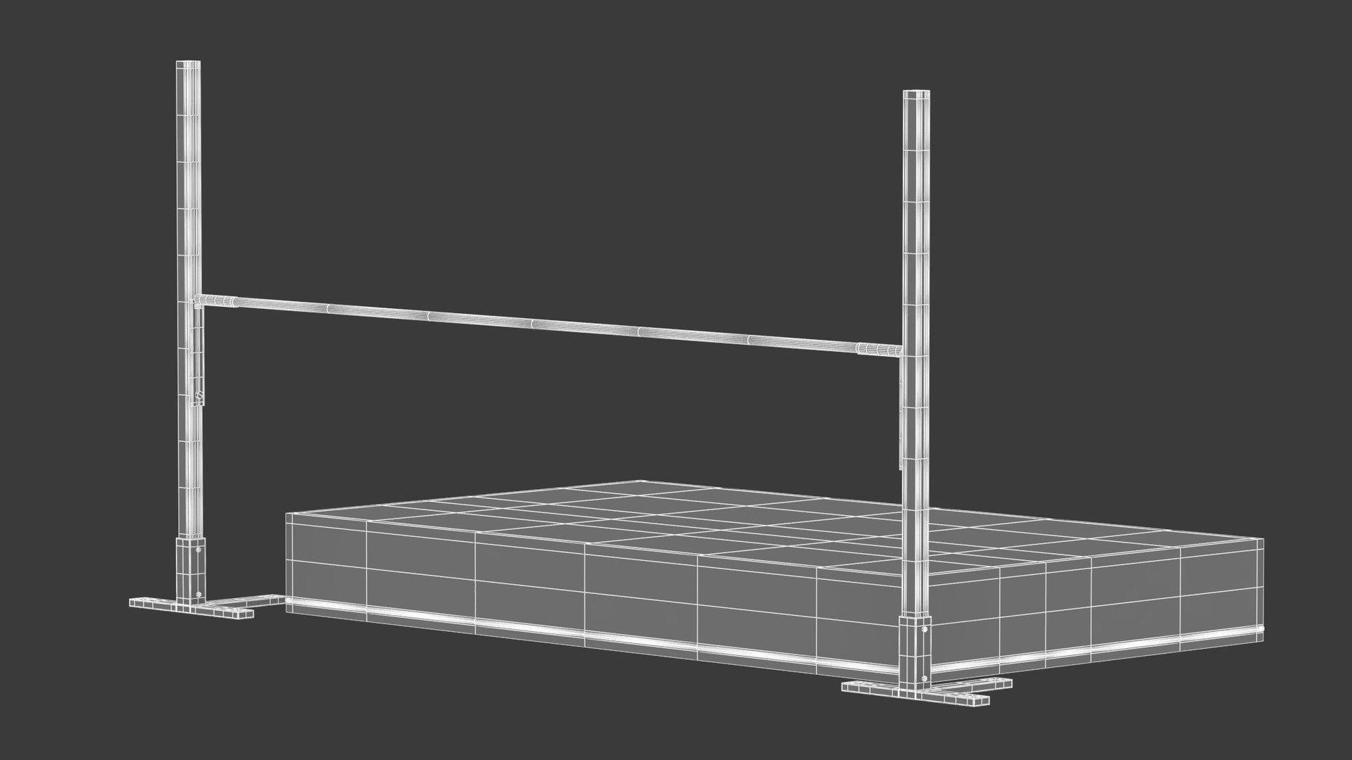 3D Model Athletics High Jump Mat - TurboSquid 2363390