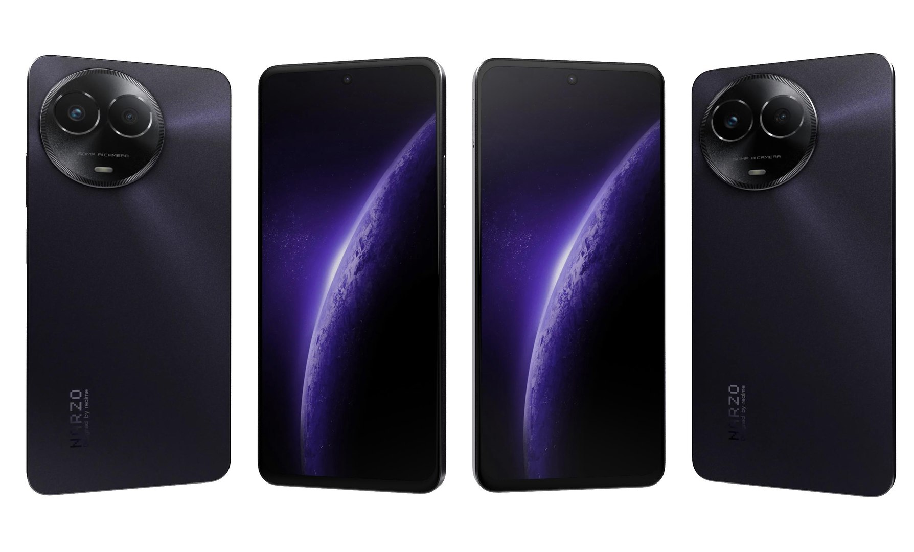 3D model Realme Narzo 60X 5G Black - TurboSquid 2133629