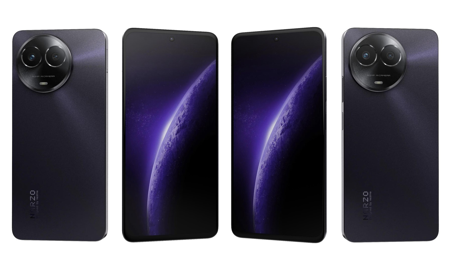 3D model Realme Narzo 60X 5G Black - TurboSquid 2133629