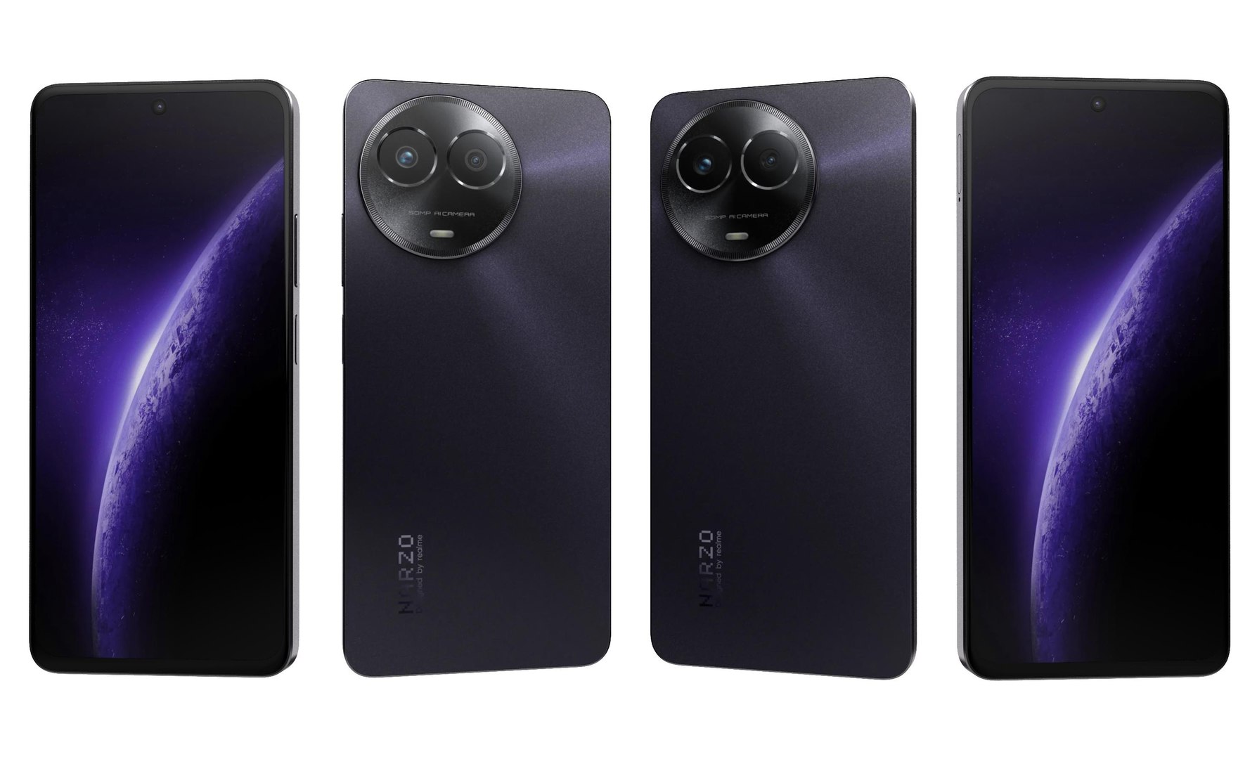 3D model Realme Narzo 60X 5G Black - TurboSquid 2133629