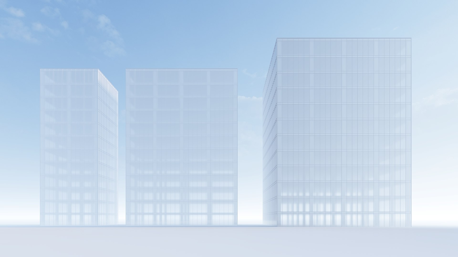 3types Simple Building L Size Model - TurboSquid 1847466