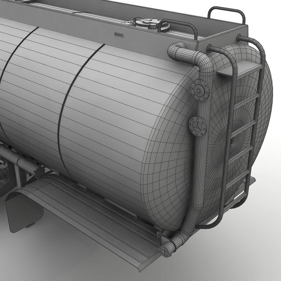 3d Model 32ft Tanker Trailer