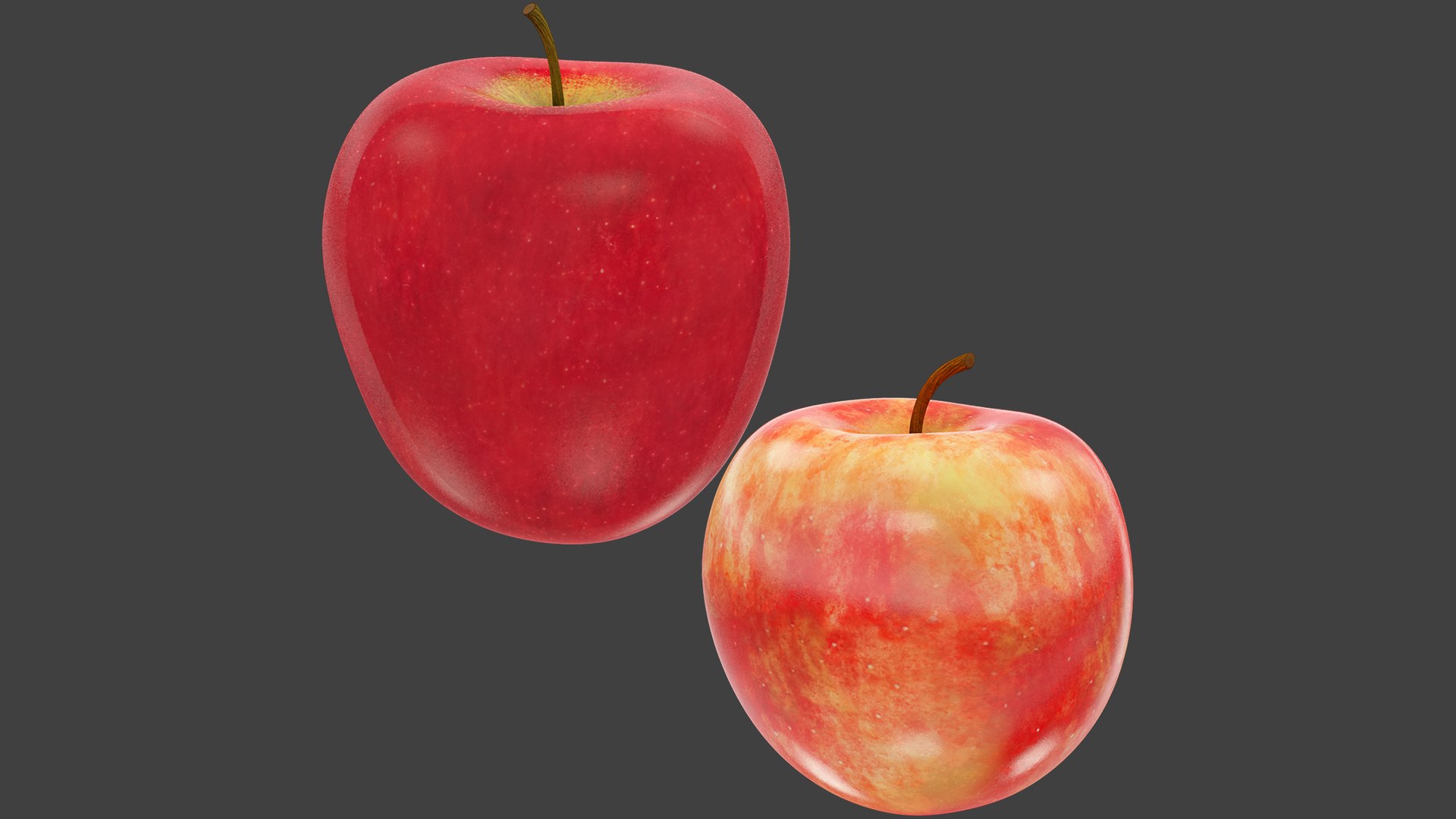 3D Apples Collection V6 - TurboSquid 1912779
