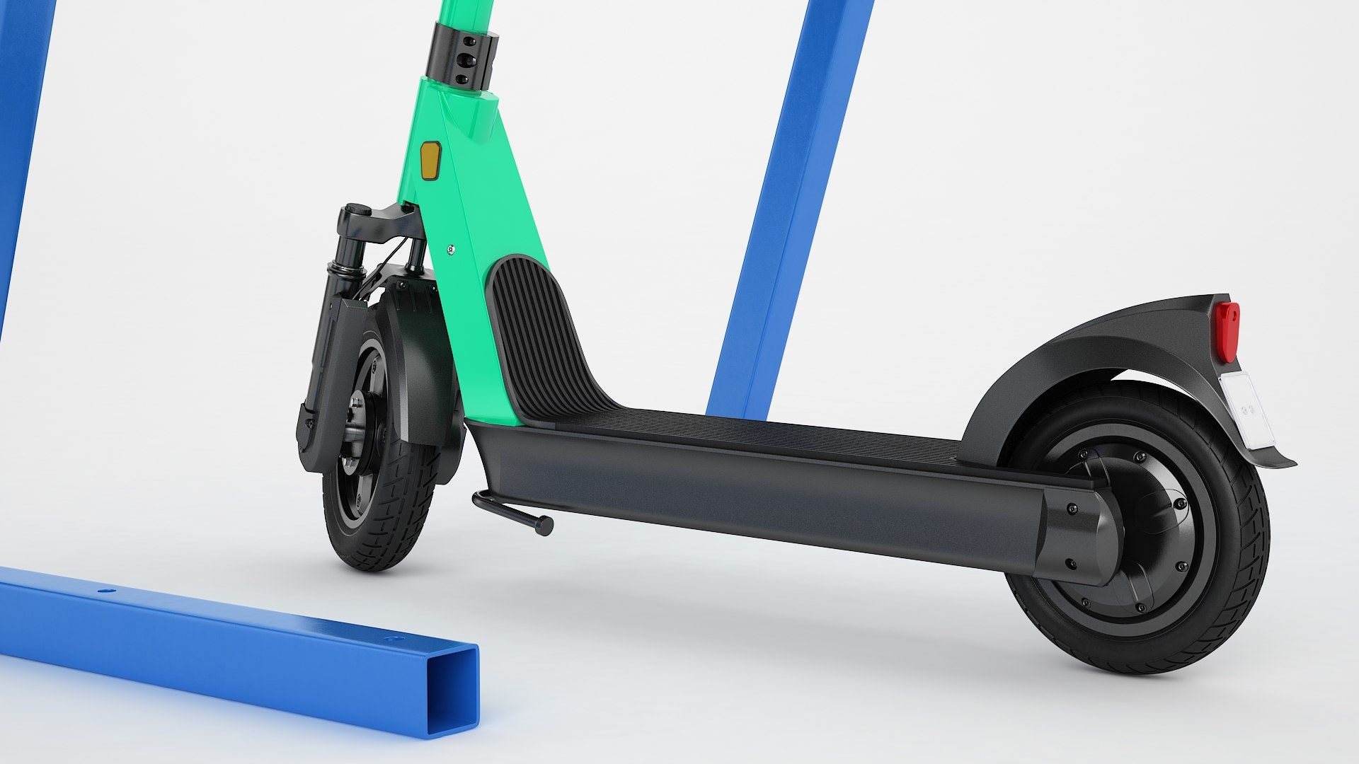 Scooter Parking Rack With Electric Scooter 01 3D Model - TurboSquid 2007092