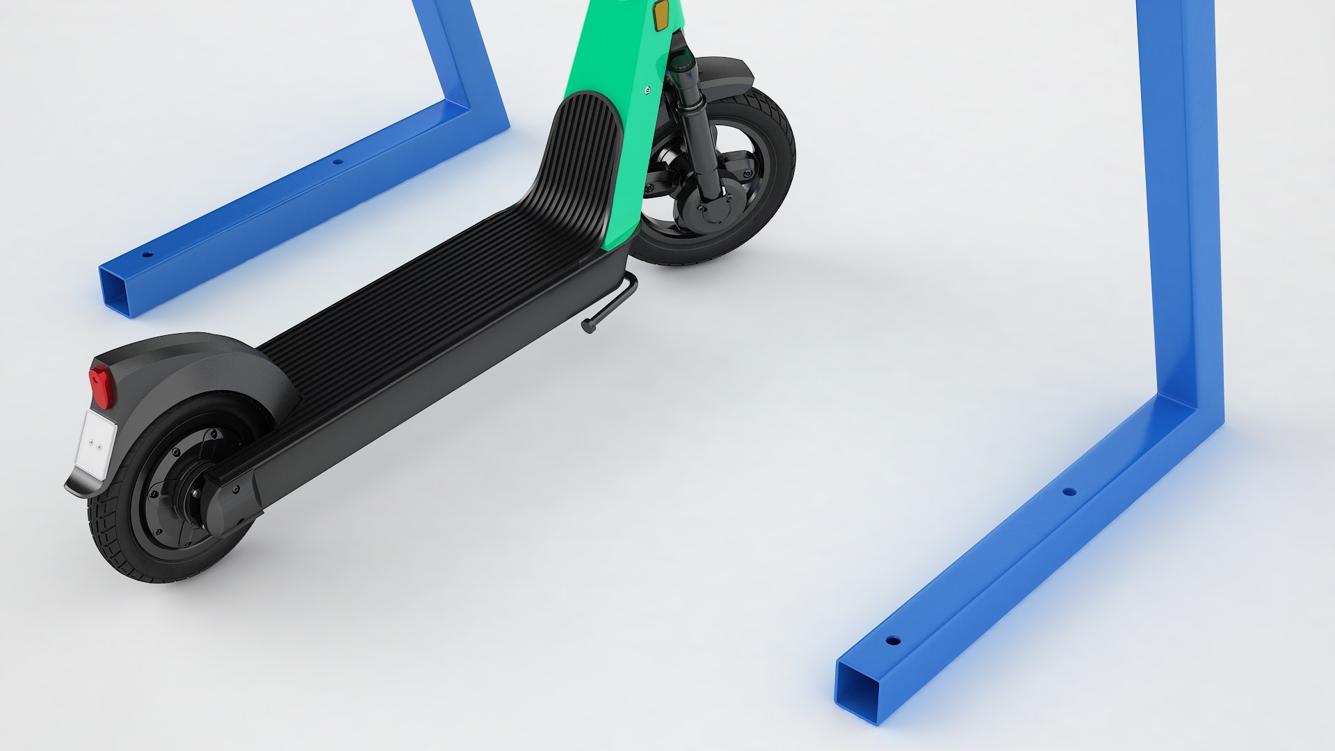 Scooter Parking Rack With Electric Scooter 01 3D Model - TurboSquid 2007092