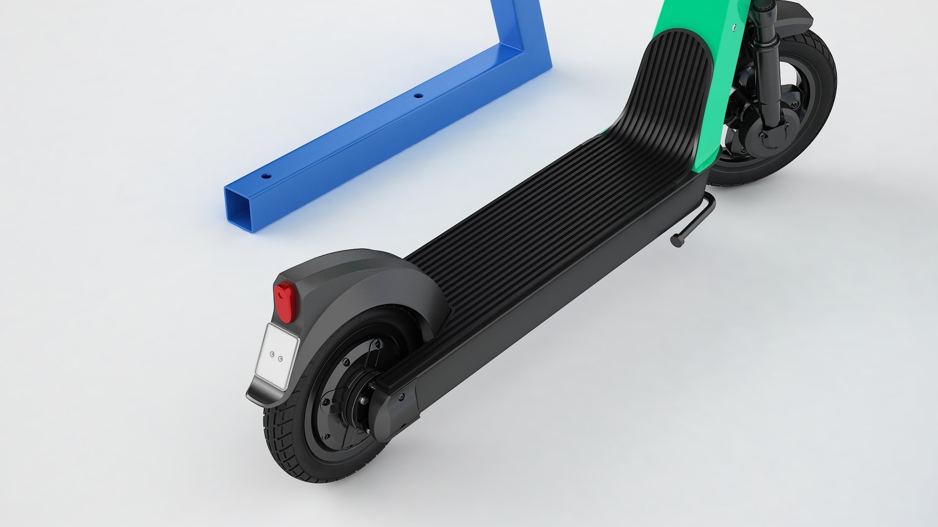 Scooter Parking Rack With Electric Scooter 01 3D Model - TurboSquid 2007092