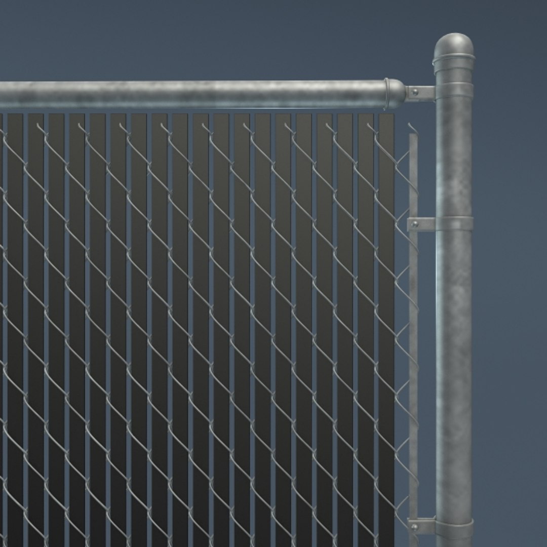 3d Privacy Chain Link Fence Model