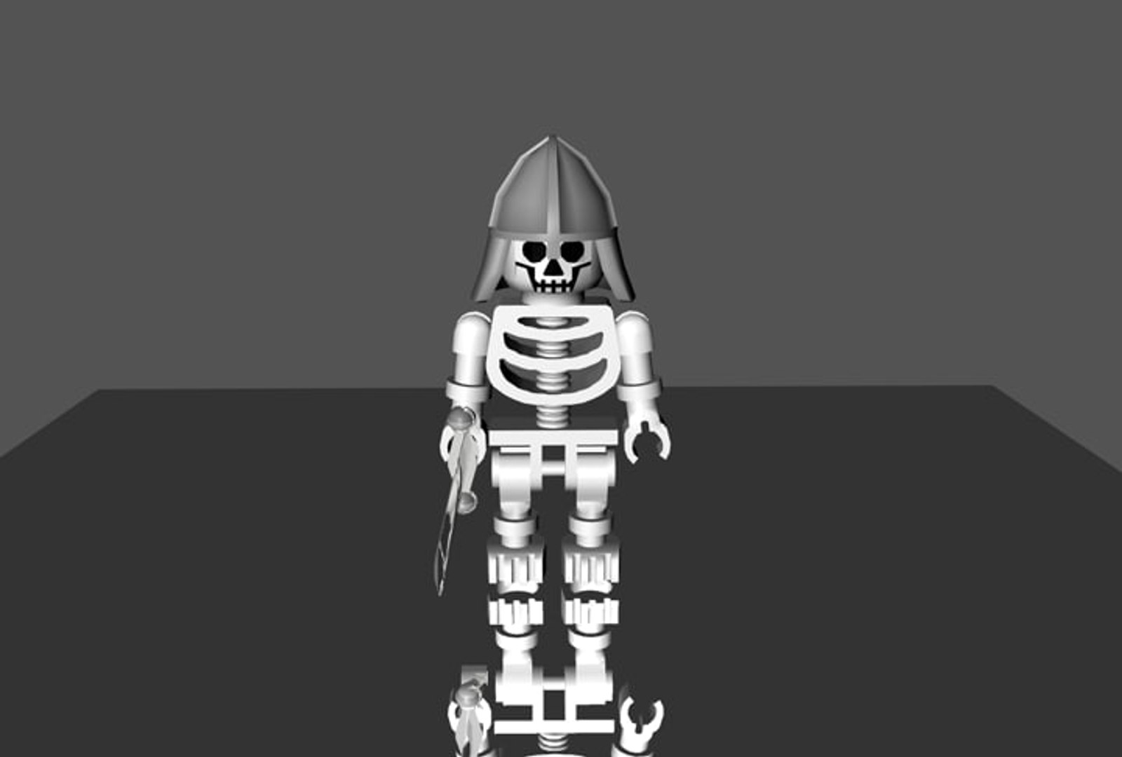 Lego Skeleton 3d Model