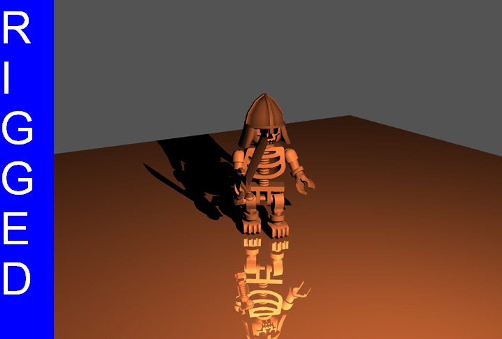 Lego Skeleton 3d Model
