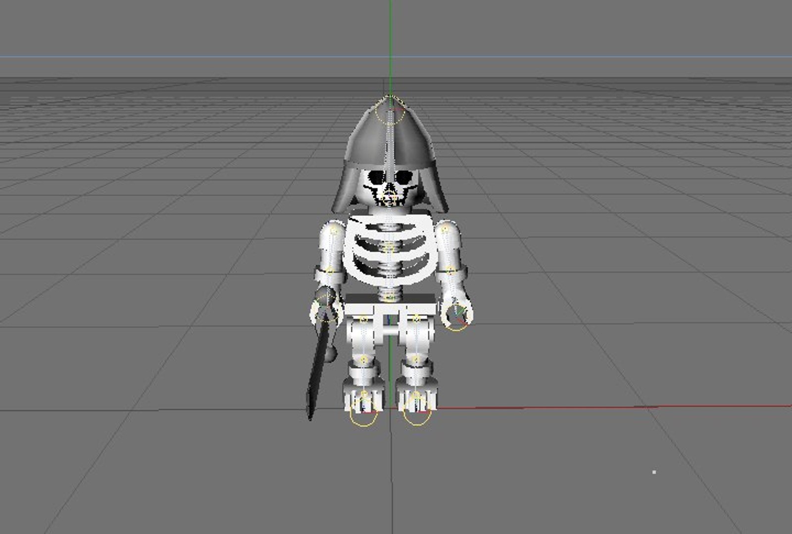 Lego Skeleton 3d Model