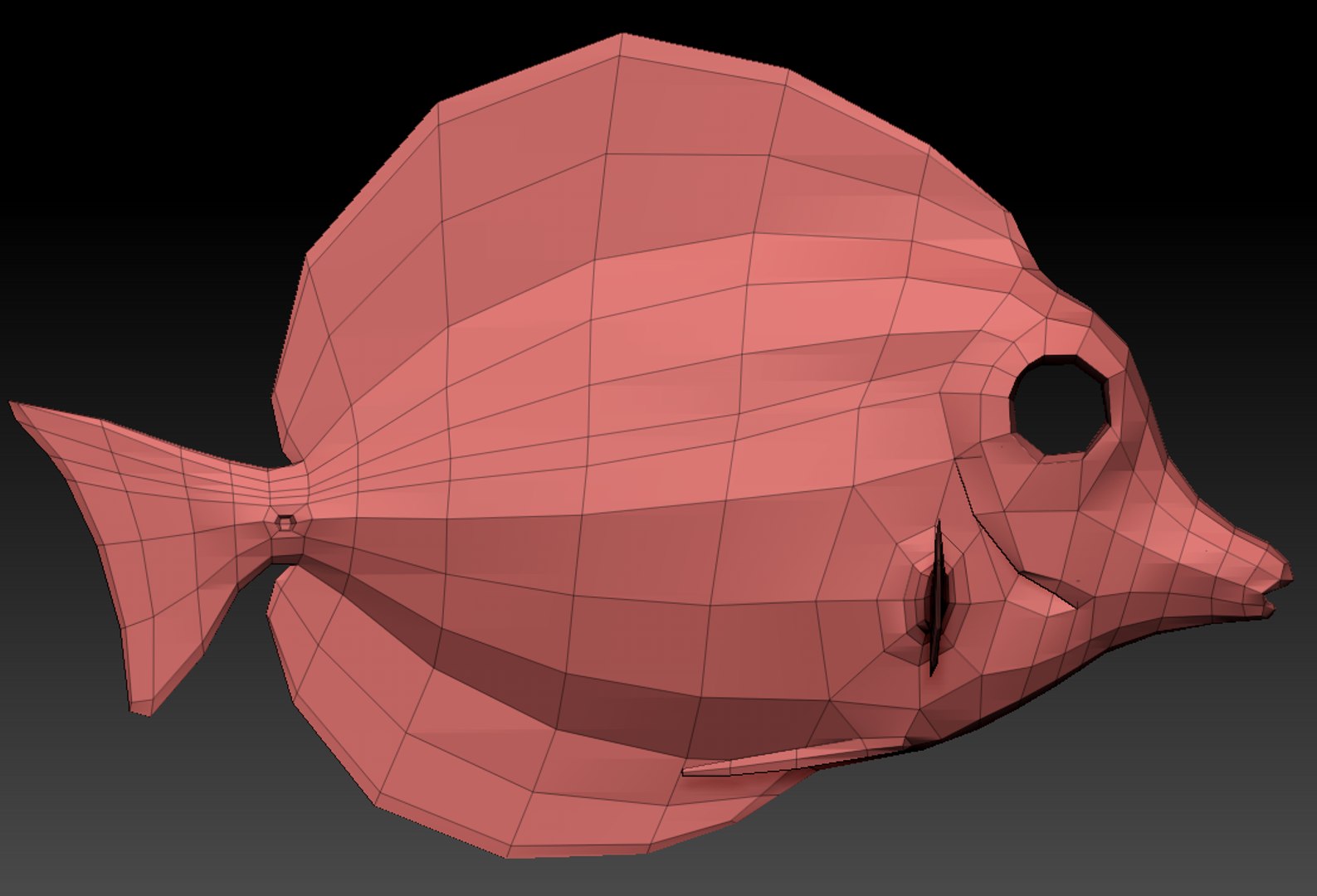 yellow tang 3d model