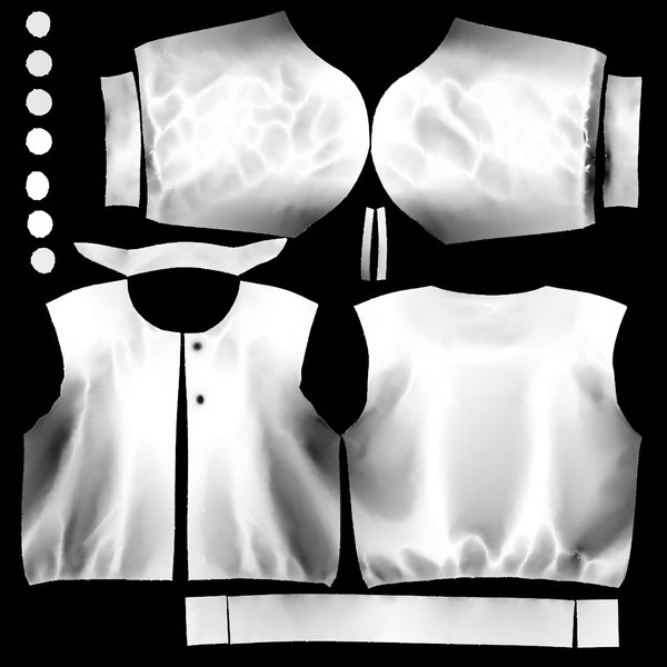 Male Letterman Jacket Unbuttoned 3D model - TurboSquid 1808960