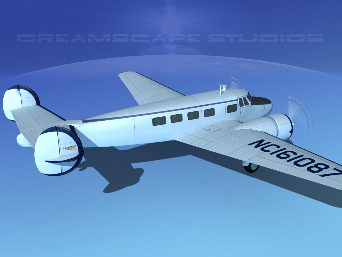 3d model propellers lockheed l10 electra