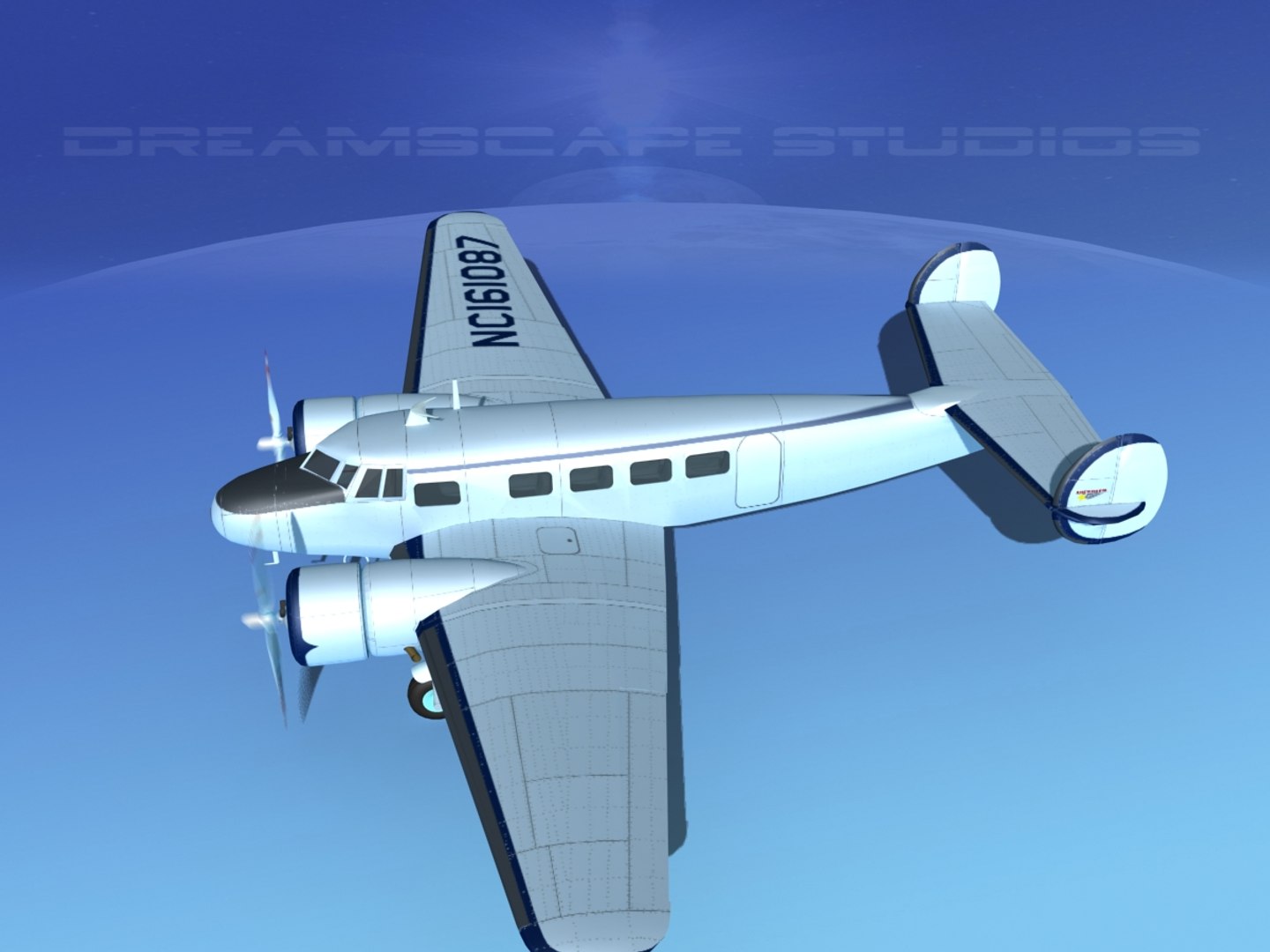 3d model propellers lockheed l10 electra