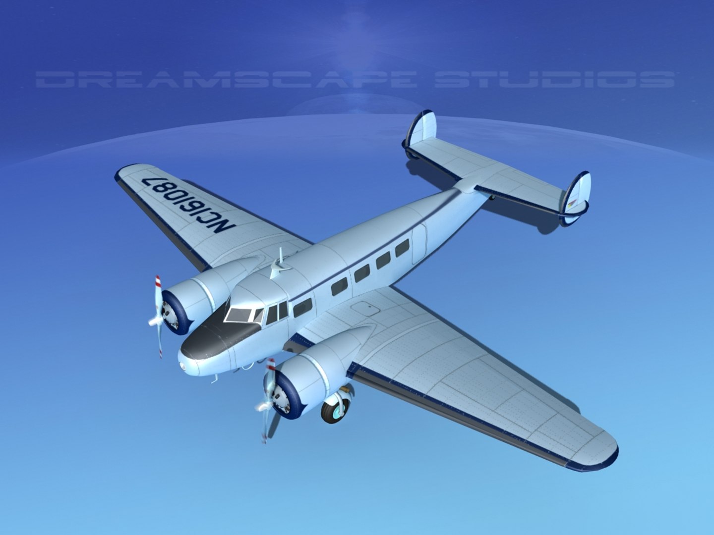 3d model propellers lockheed l10 electra