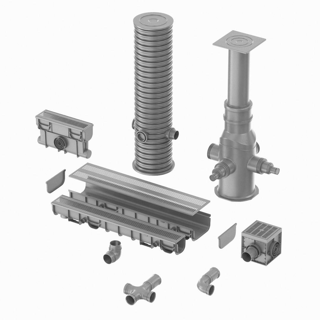 Drainage Drain 3D Model - TurboSquid 1263582