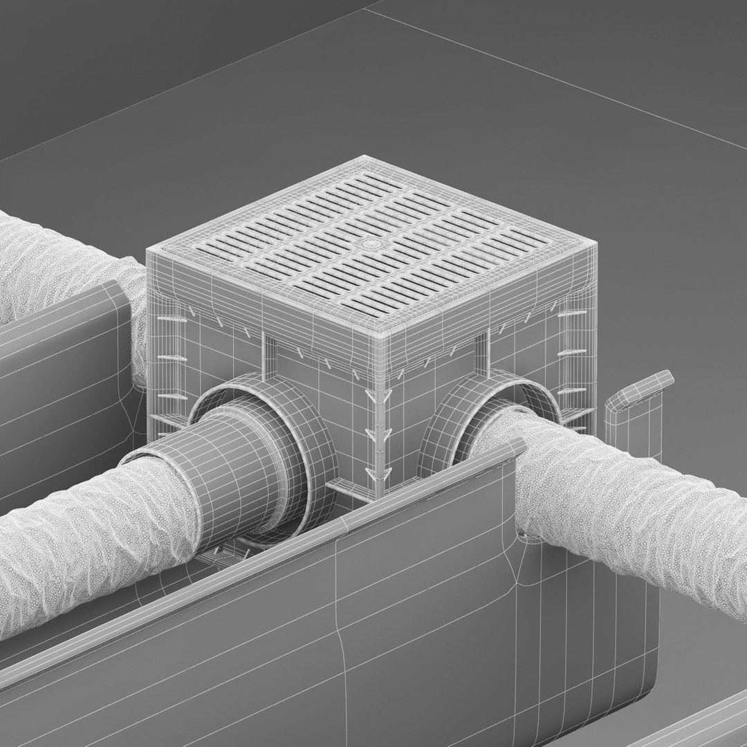 Drainage Drain 3D Model - TurboSquid 1263582