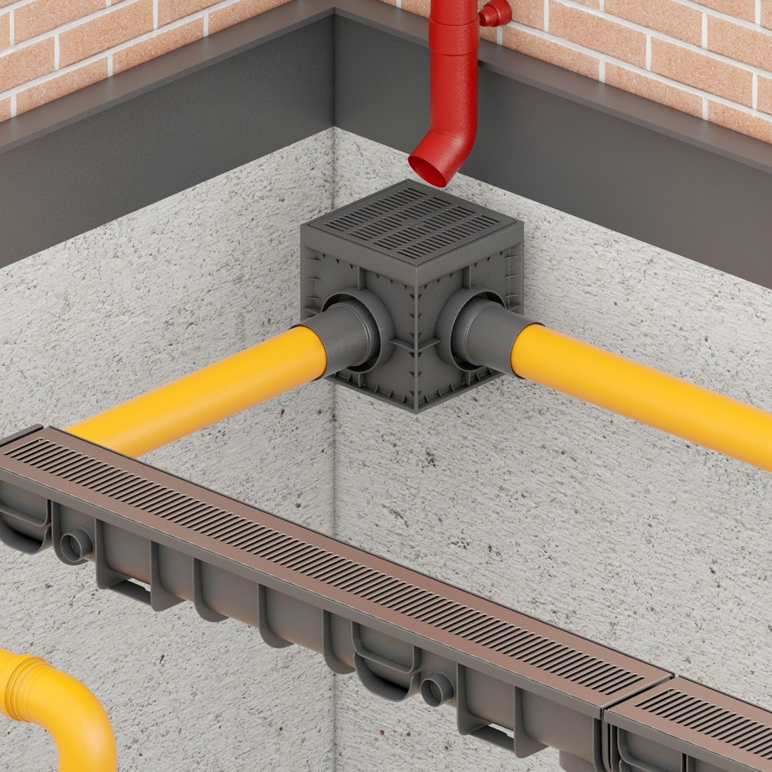 Drainage Drain 3D Model - TurboSquid 1263582