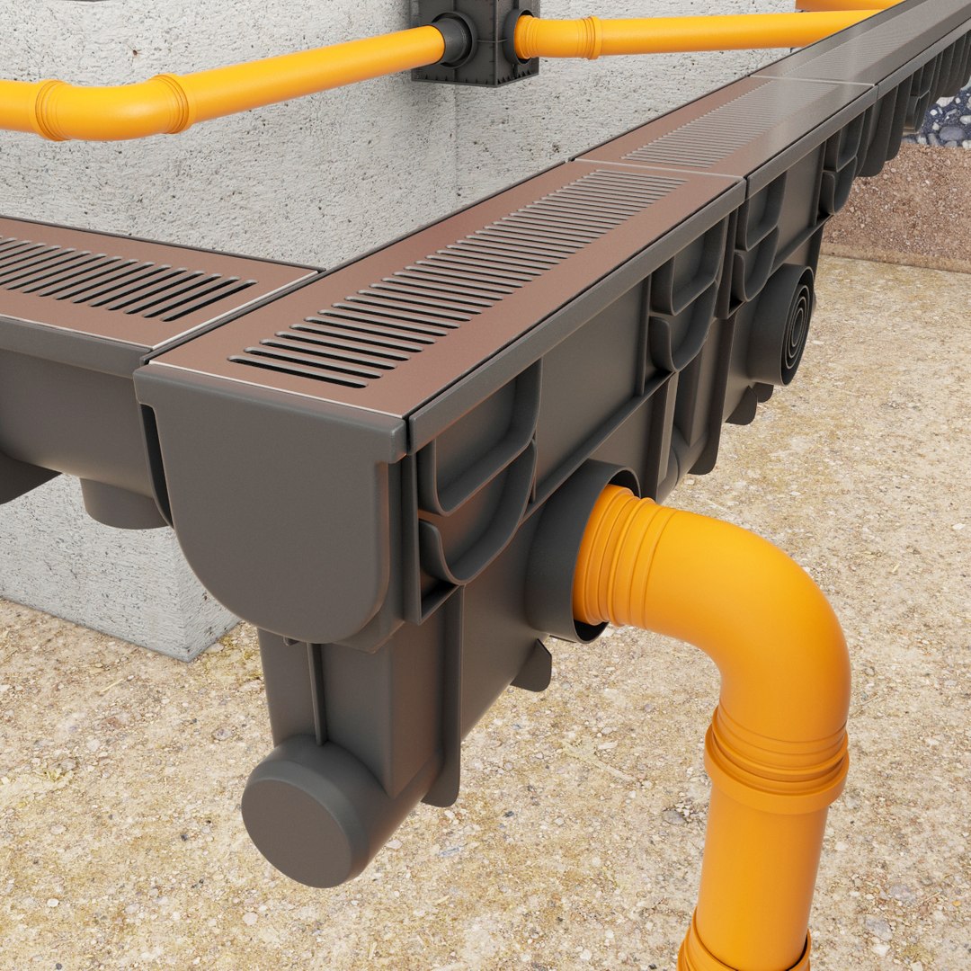 Drainage Drain 3D Model - TurboSquid 1263582