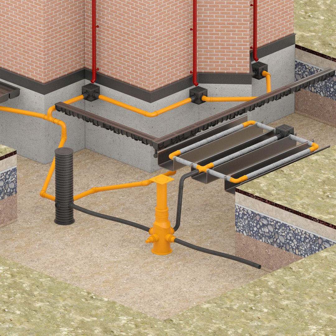 Drainage Drain 3D Model - TurboSquid 1263582