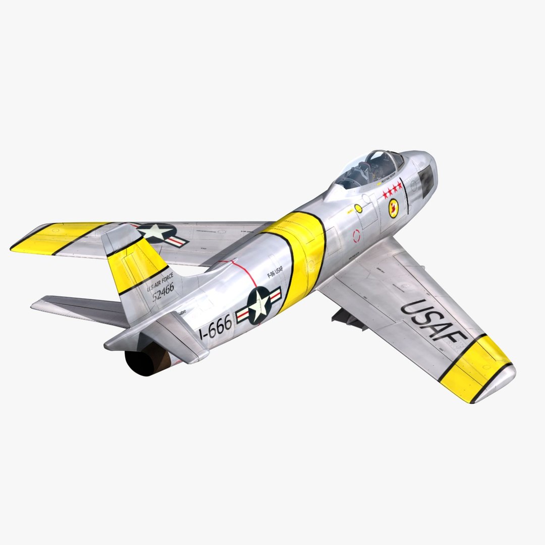 3d F-86 Sabre Model