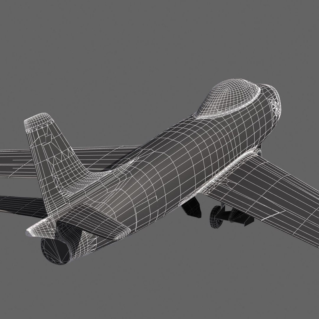 3d F-86 Sabre Model