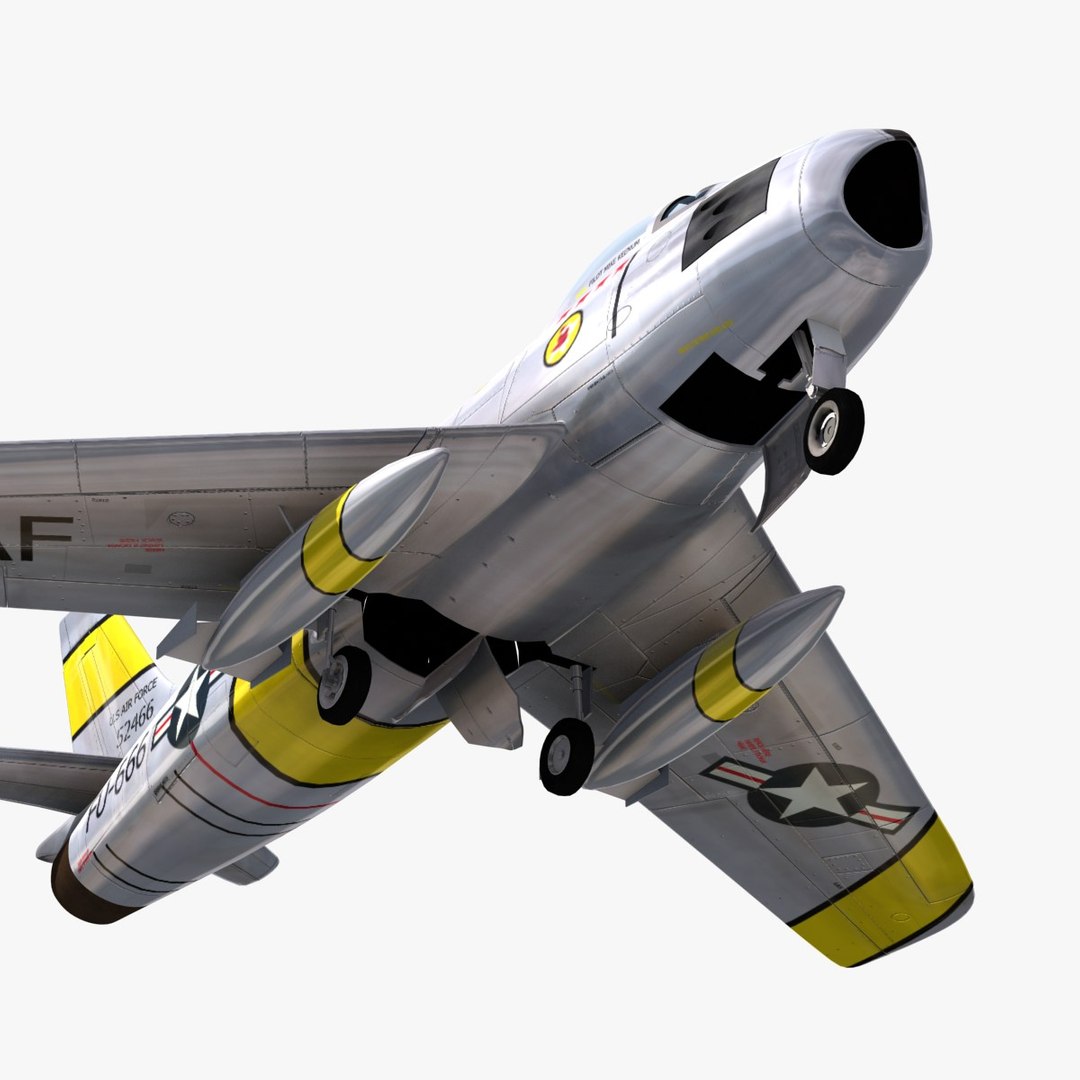 3d F-86 Sabre Model