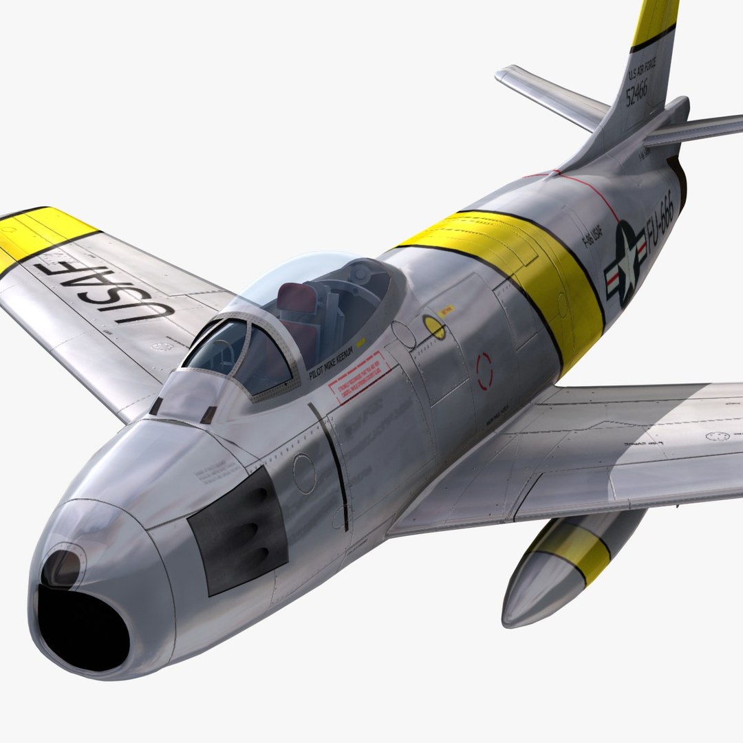 3d F-86 Sabre Model