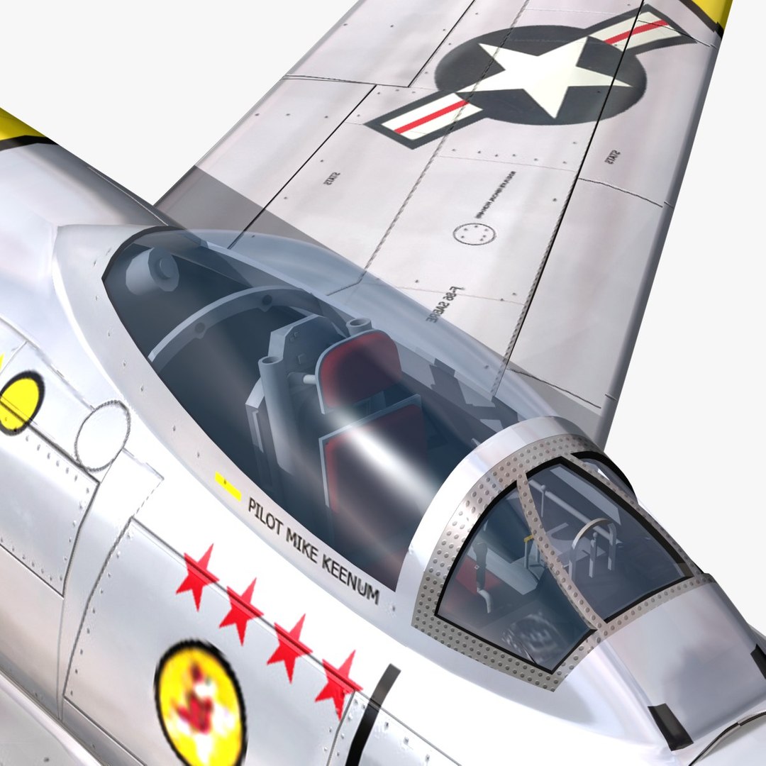 3d F-86 Sabre Model