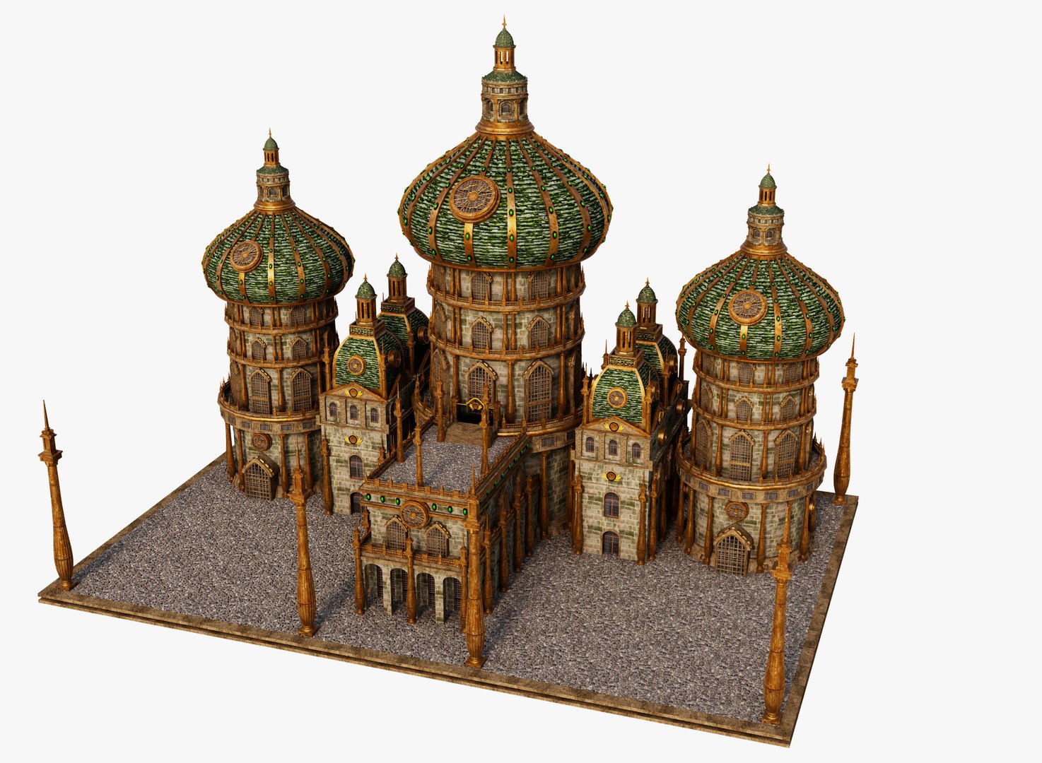Fantasy Castle Palace 3D Model - TurboSquid 2125566