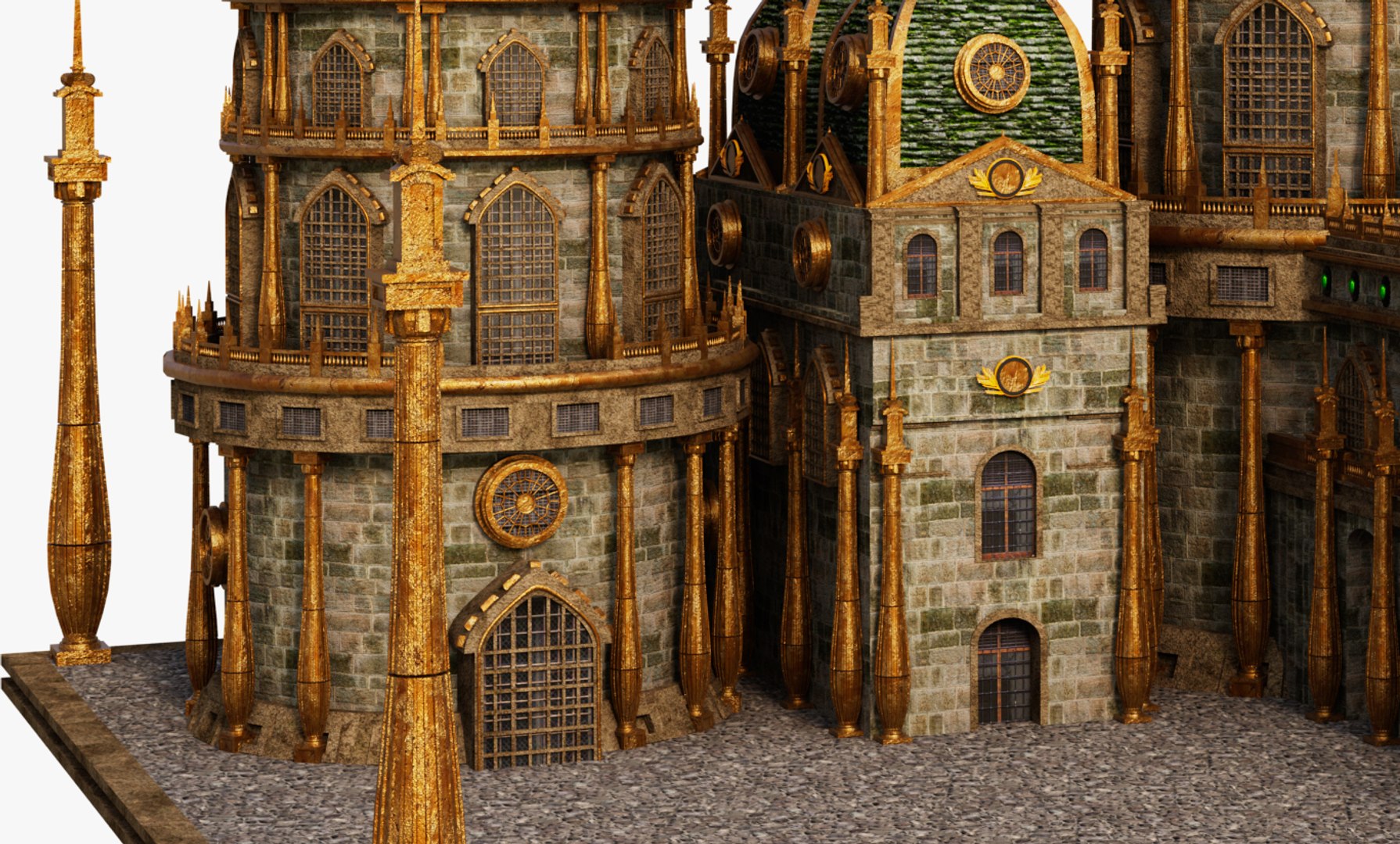 Fantasy Castle Palace 3D Model - TurboSquid 2125566