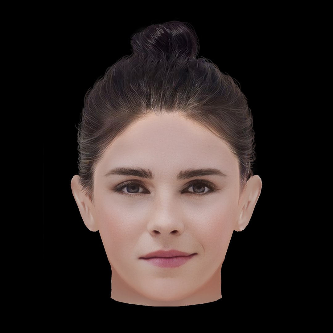 Emma Watson Head - Low Poly Head For Game - No Hair 3D Model ...