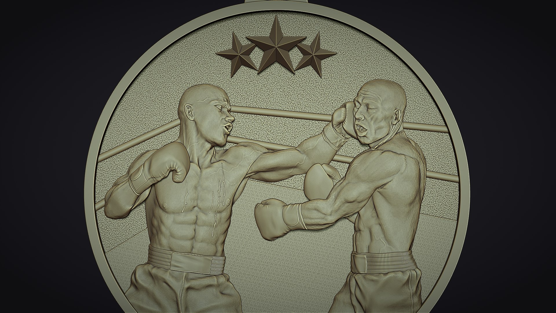 Boxing Medal 3D Print Model 3D Model - TurboSquid 2315164