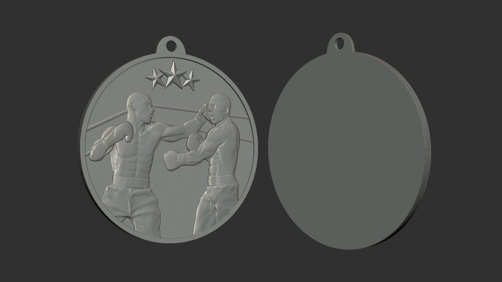 Boxing Medal 3D Print Model 3D Model - TurboSquid 2315164