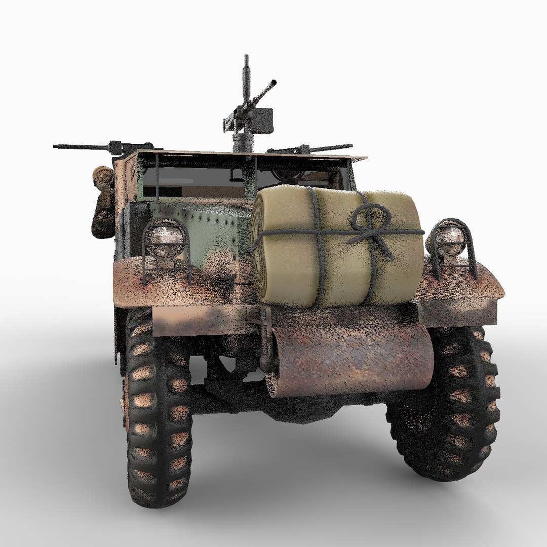 M2a1 Half Track Vehicles 3d Model