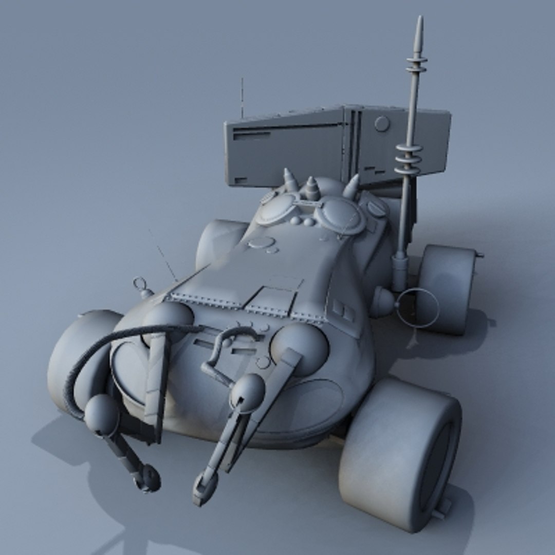 3d Robotic Land Rover Model