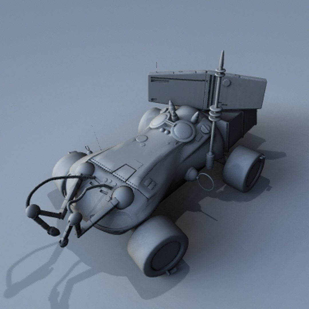 3d Robotic Land Rover Model