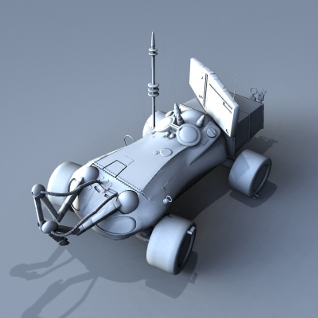 3d Robotic Land Rover Model