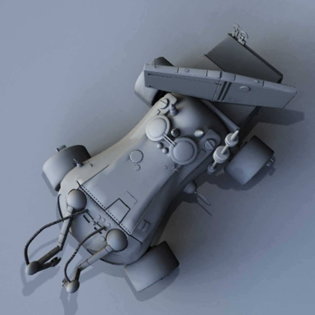 3d Robotic Land Rover Model