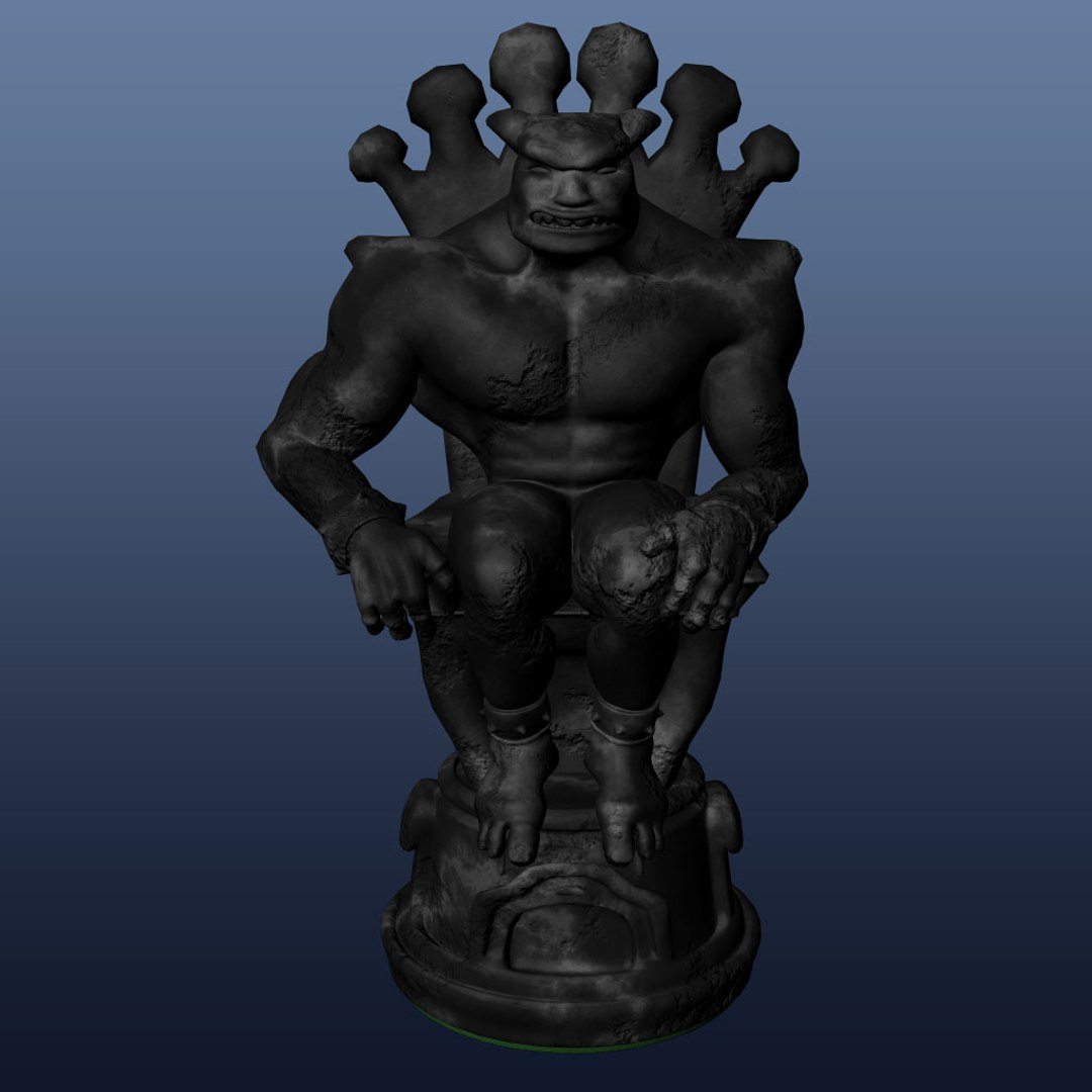 3d Gargoyle Chess King