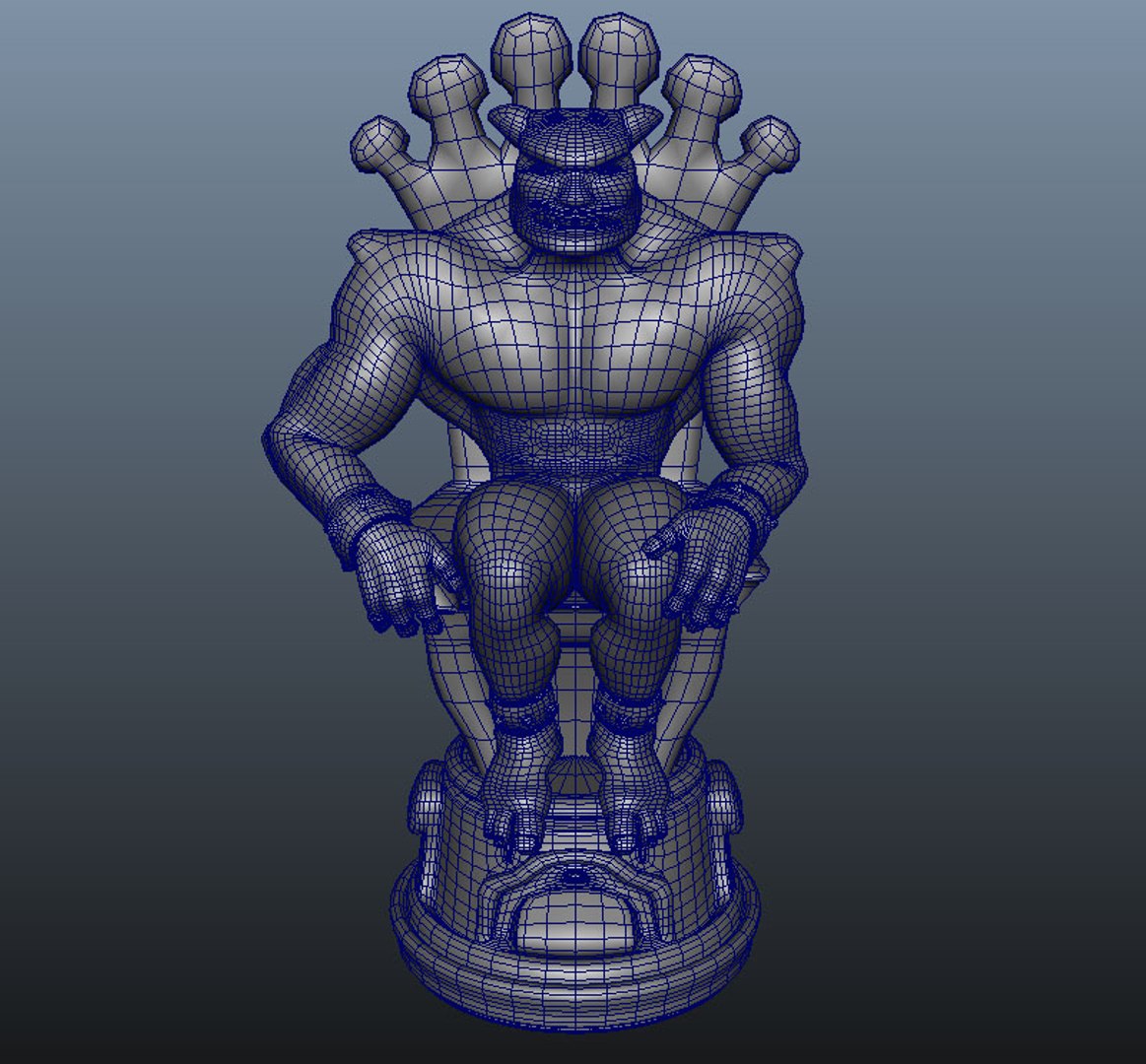 3d Gargoyle Chess King