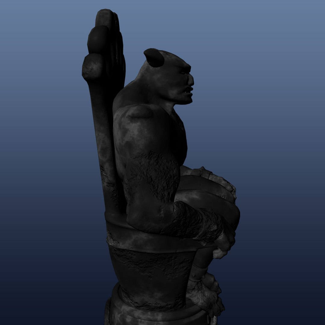 3d Gargoyle Chess King
