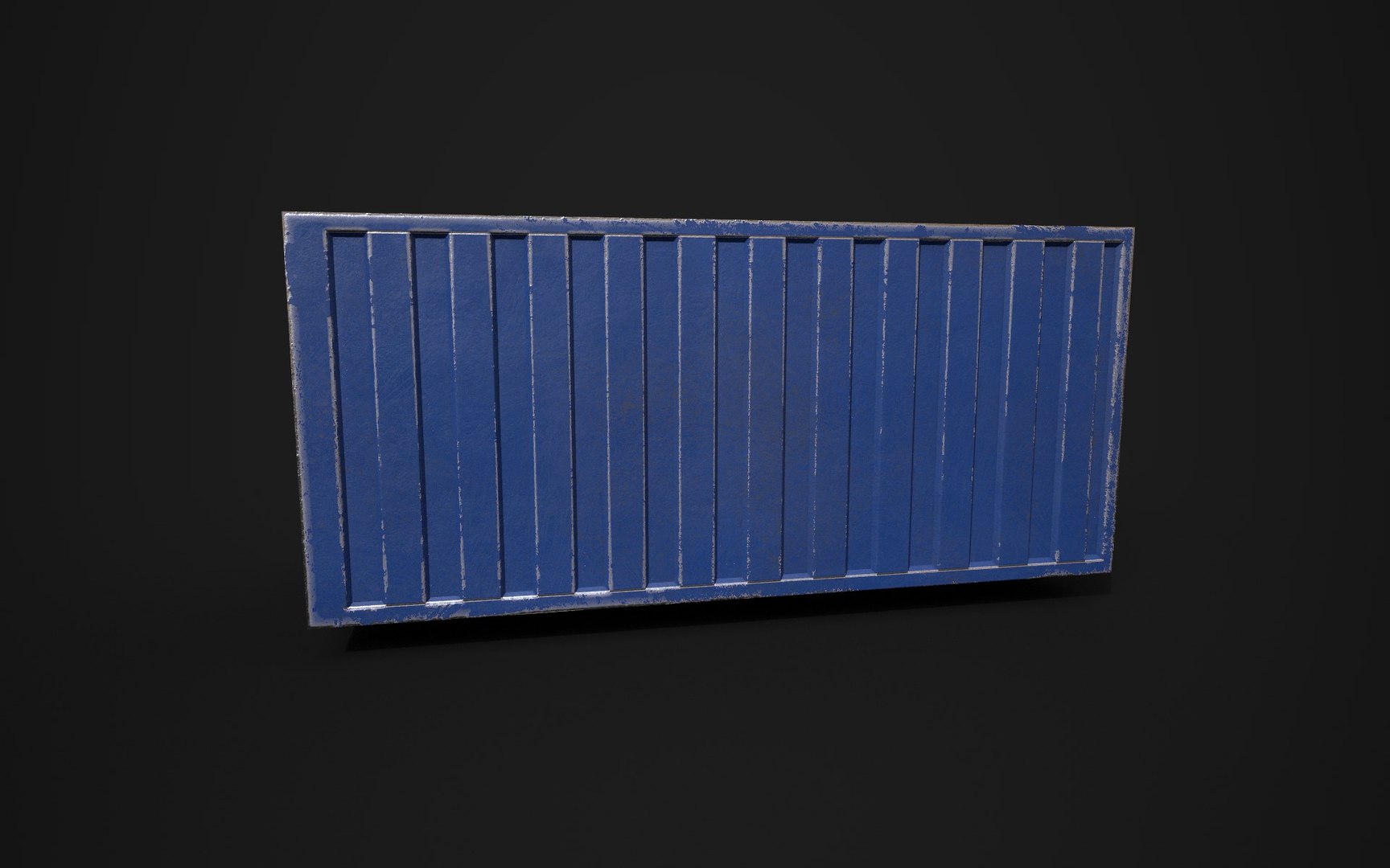 3D Container Blue - TurboSquid 1771714