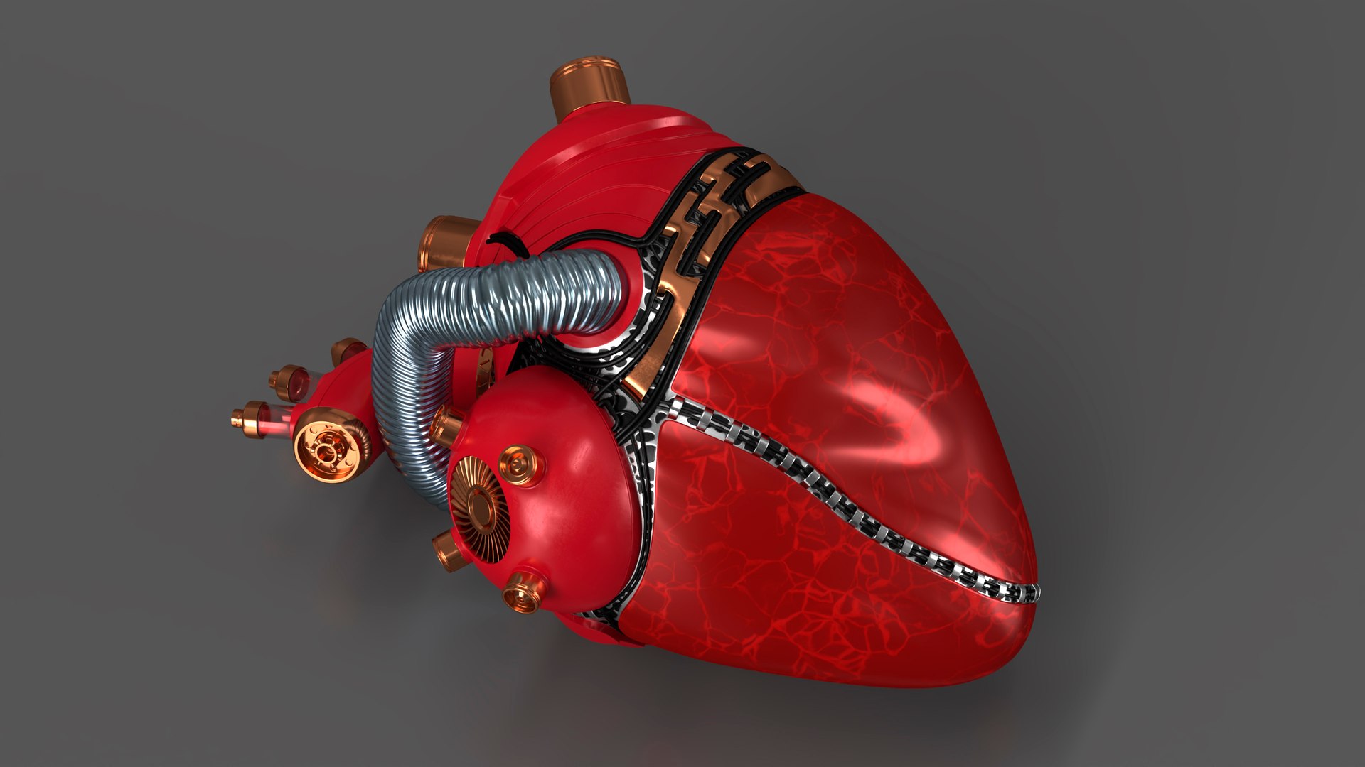 Bionic Robot Heart Model - TurboSquid 2197291