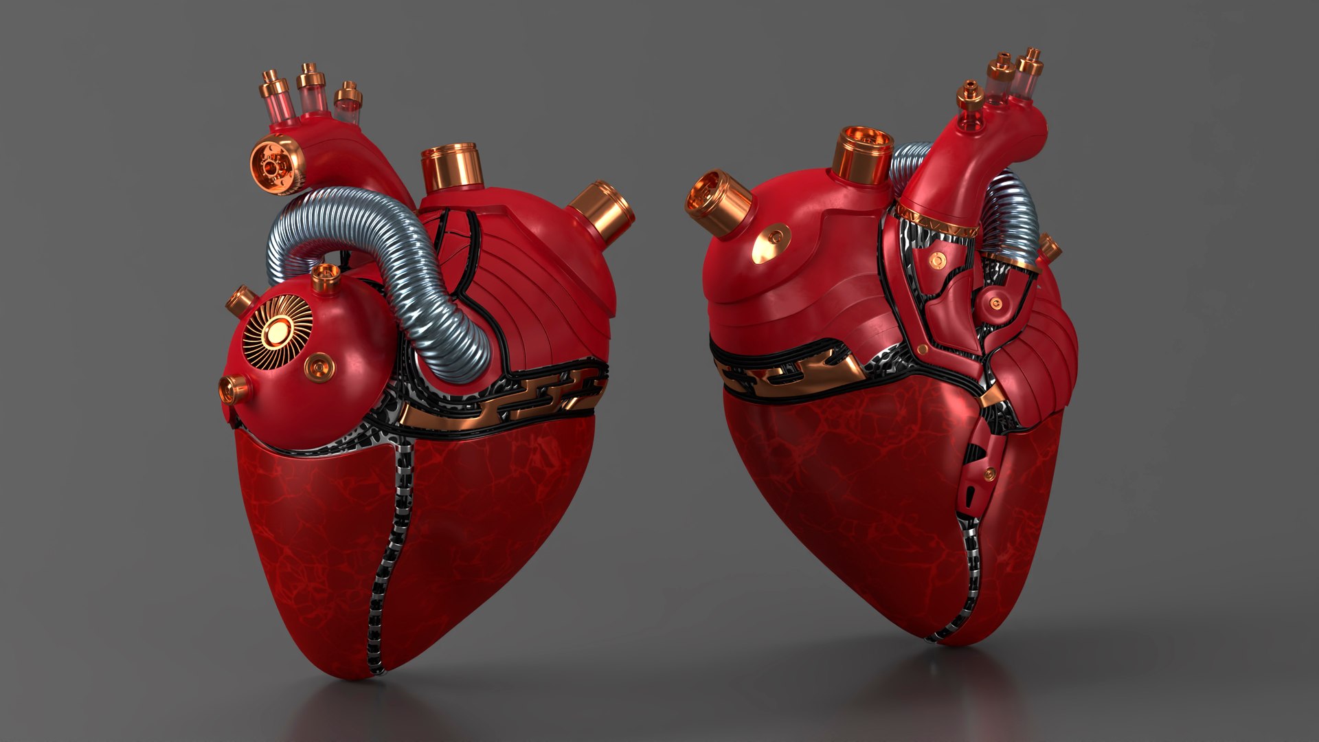 Bionic Robot Heart Model - TurboSquid 2197291