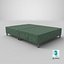 3D Bed Base 06 Mint - TurboSquid 1465548